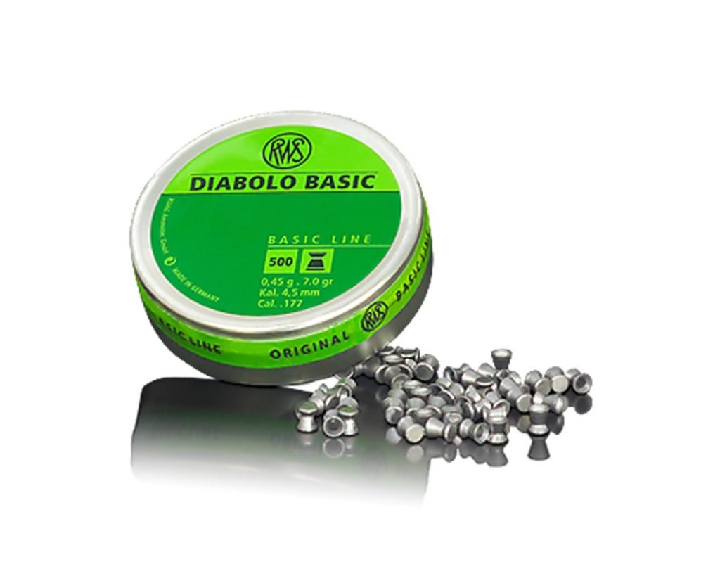 RWS Diabolo Basic 4.5MM, .177 Cal, 500 CT (10TINS) PACK – MANAV GUN