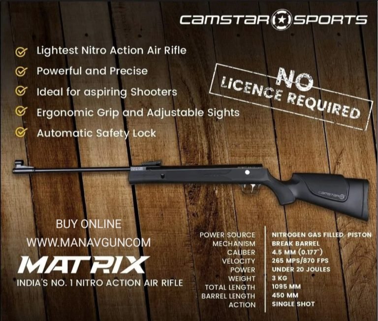 Camstar Sports Matrix lightest Nitro Action Air Rifle by MANAVGUN ...